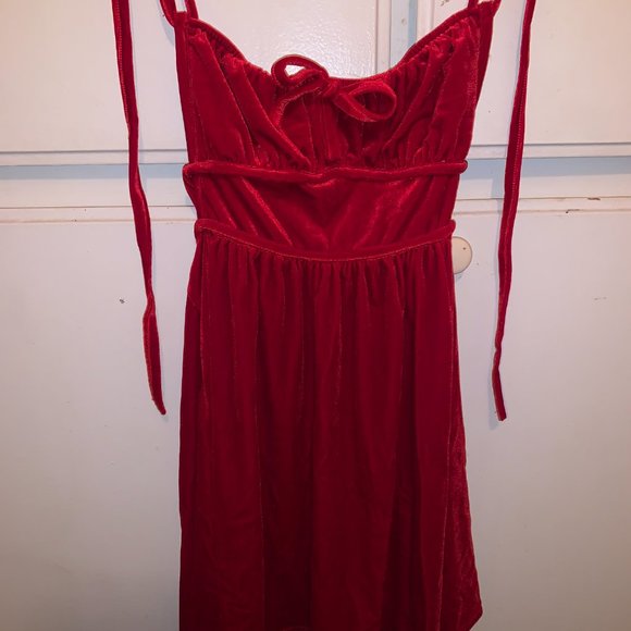 SHEIN | Dresses | Sexy Red Backless Dress Soft Material From Shein ...